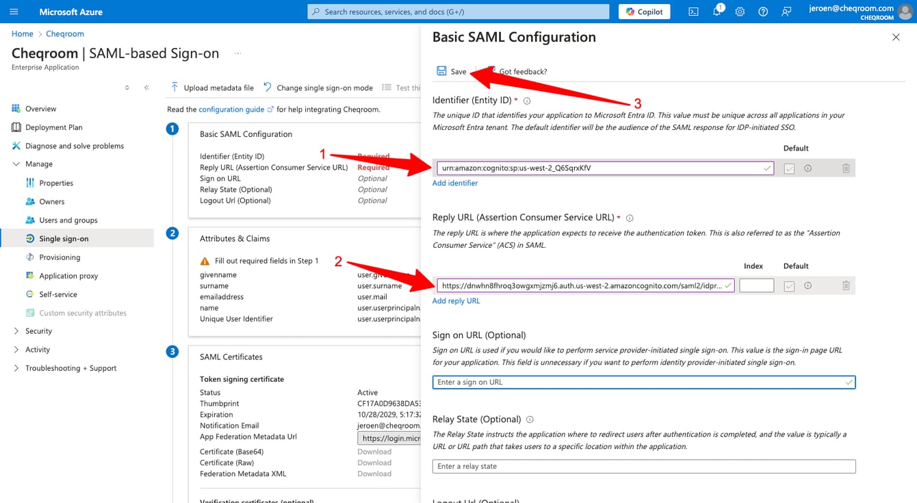 Configuring SSO with Microsoft Entra ID (Azure AD)